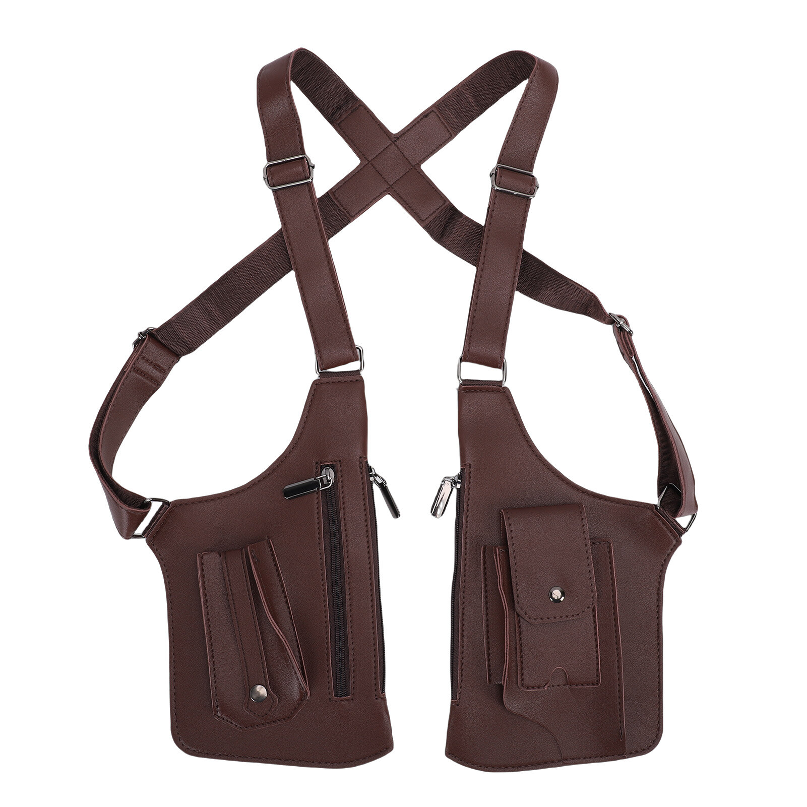 Двойная Сумка Через Плечо для Подмышек Регулируемый Противоугонный Кошелек Для Подмышек Защитный Чехол с Двойными Карманами для Мужчин И Женщин