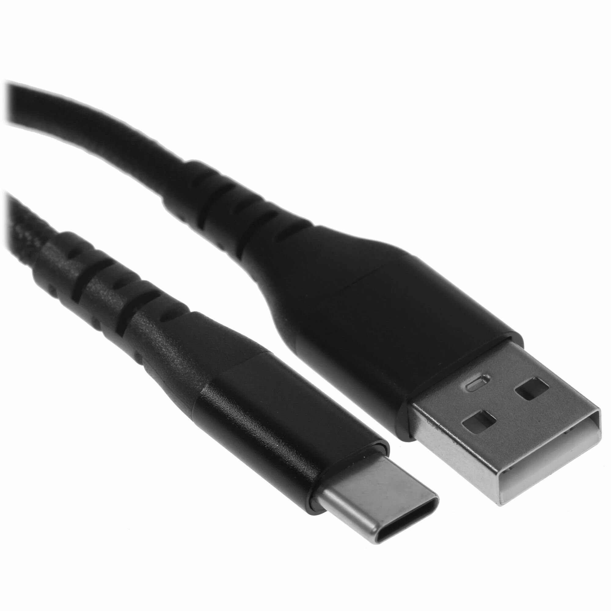 Кабель круглый DEXP USB Type-C - USB 2.0 Type-A черный 1 м