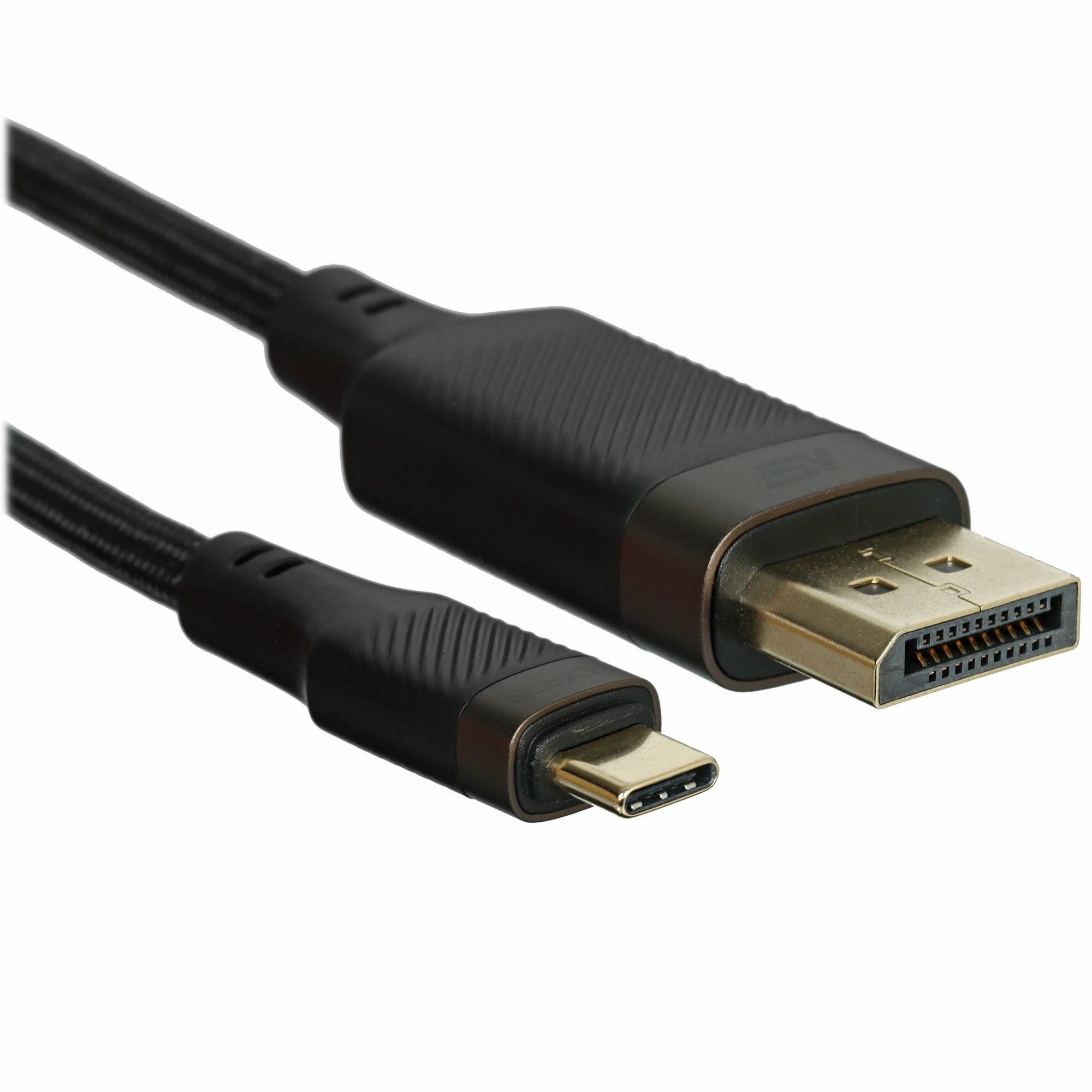 Кабель однонаправленный KEYRON USB Type-C - DisplayPort 4К, 3 м черный