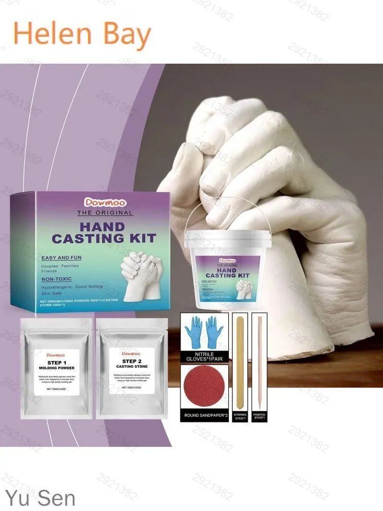 3д руки влюбленных подарочный творческий набор 3d слепок рук для двоих на 8 марта