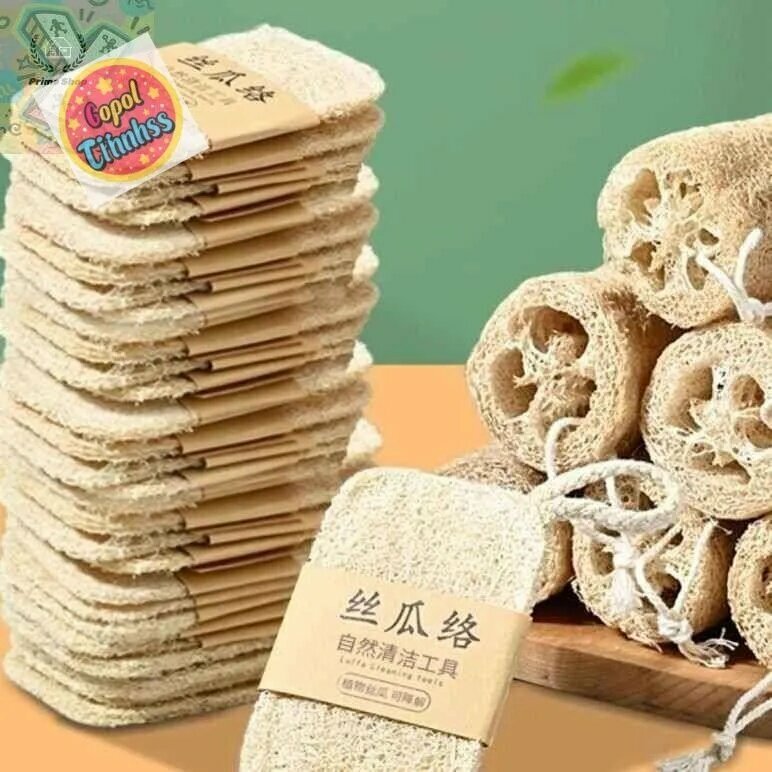 Губка WAXAPGVCLH, Люфа, 10 шт.