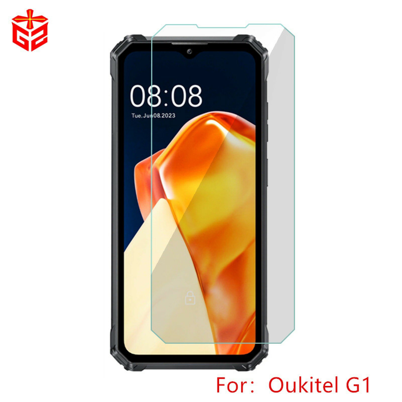 Защитное закалённое противоударное стекло MyPads Forti Glass для телефона Oukitel G1 с олеофобным покрытием