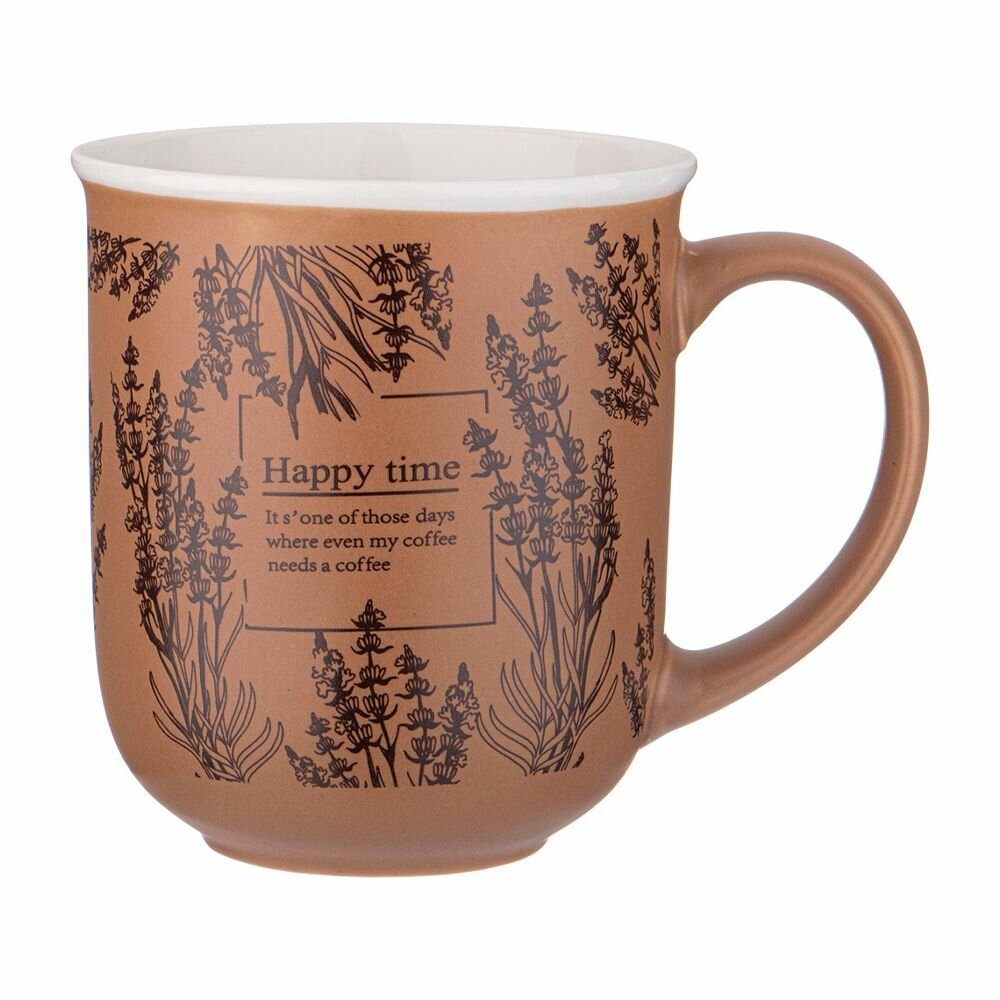 Кружка 400 мл HAPPY TIME фарфор