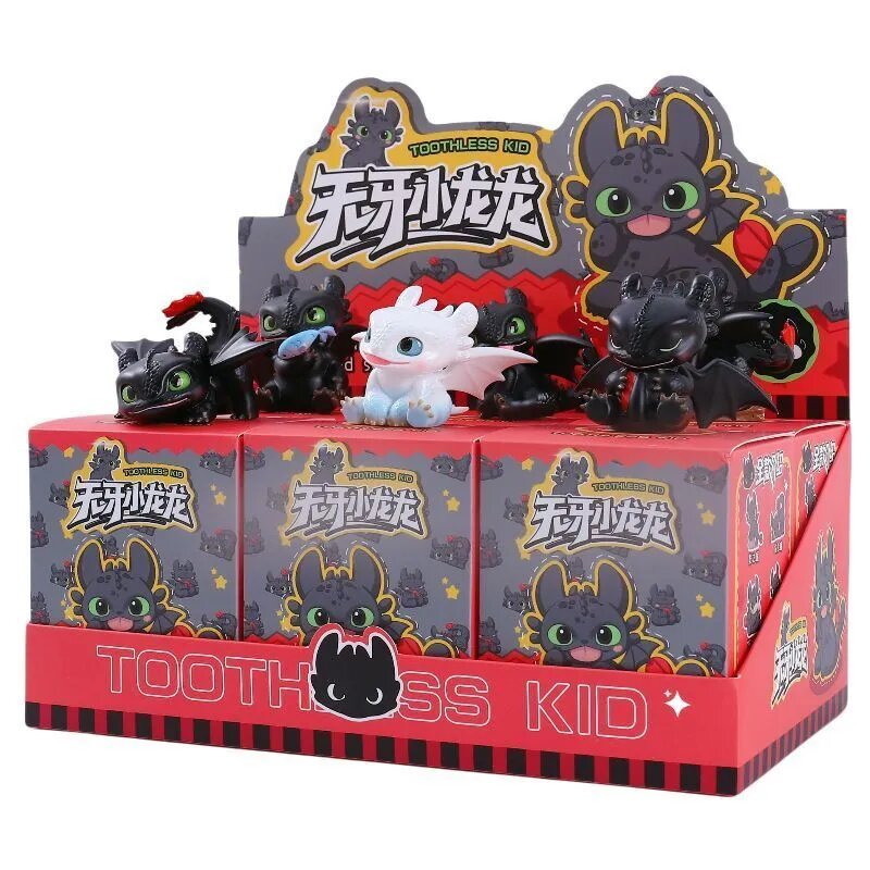 Кукла Toothless Kid Беззубик 1 слепая коробка дракон фигурка пластик