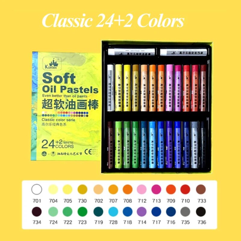 Масляные пастели Kuelox Classic 24+2, Цвет: Kuelox C24