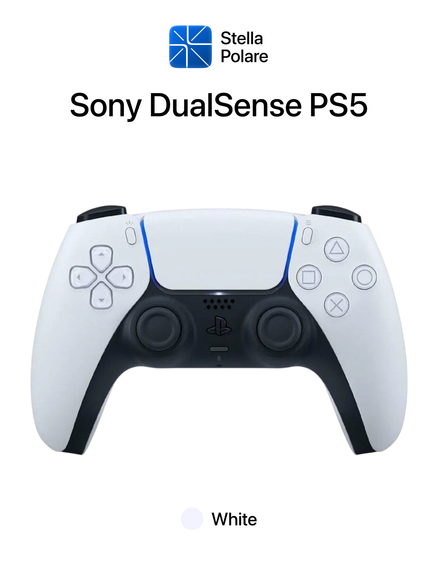 Геймпад Sony DualSense для Playstation 5 White, беспроводной