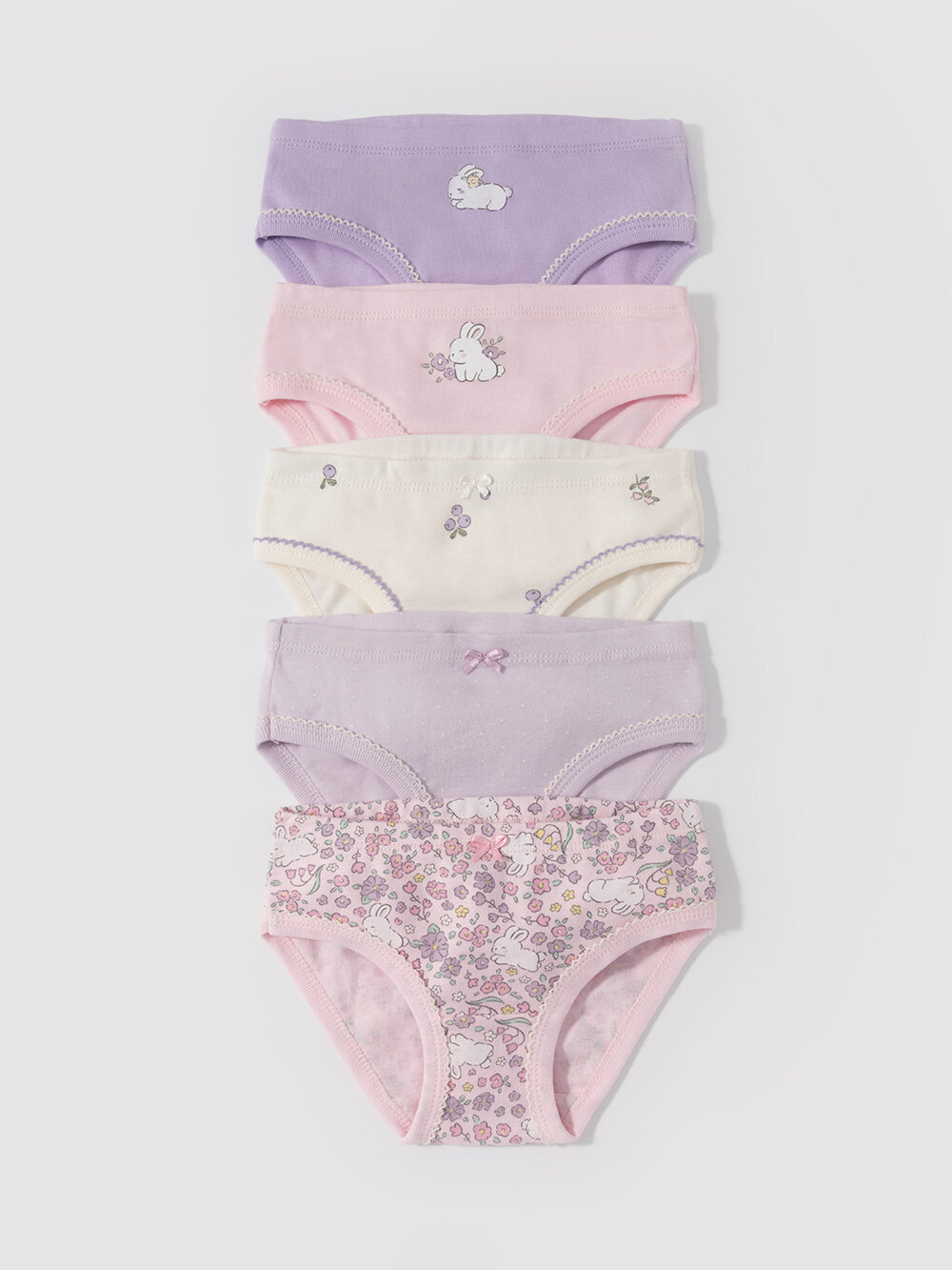 Трусы хлопковые трусы для девочки, набор 5 шт