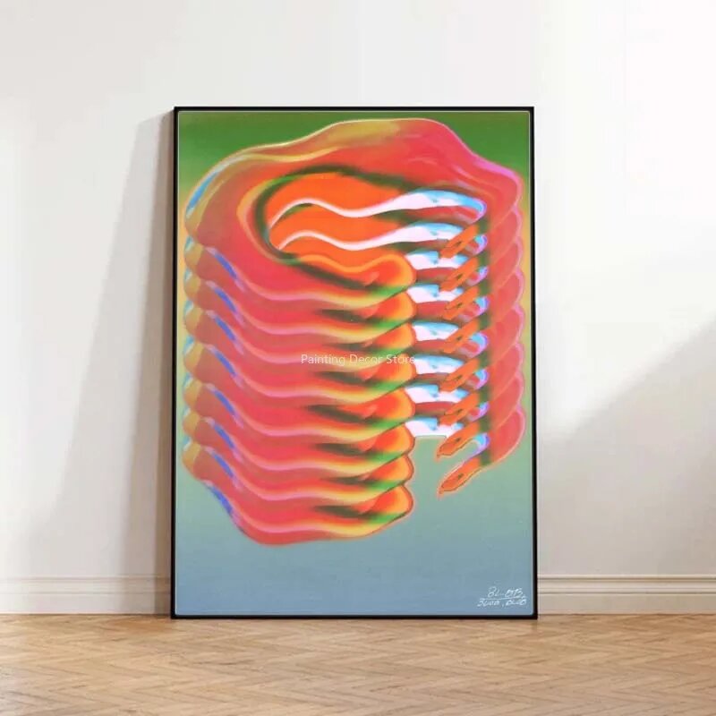 Постер на холсте, красочный, 20x30см, цвет 7, без рамы