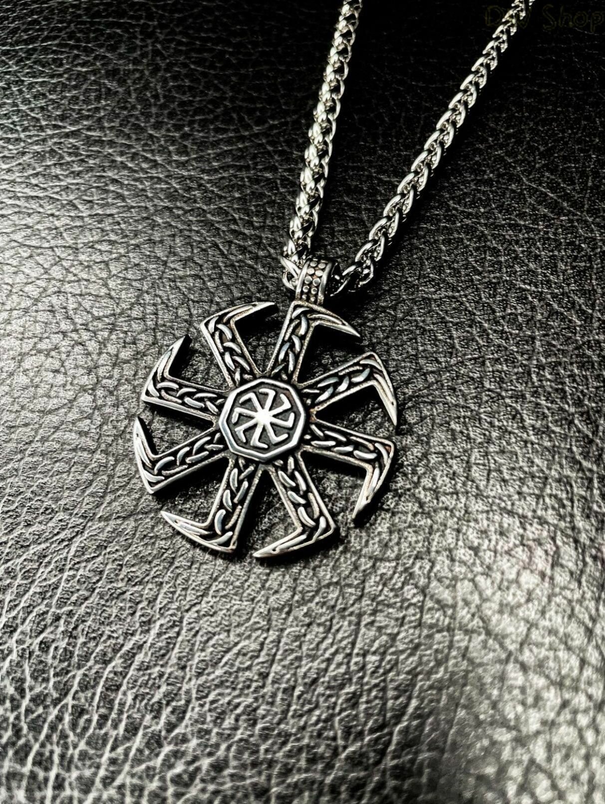 Славянский оберег Коловрат на цепочке. Dewei shop