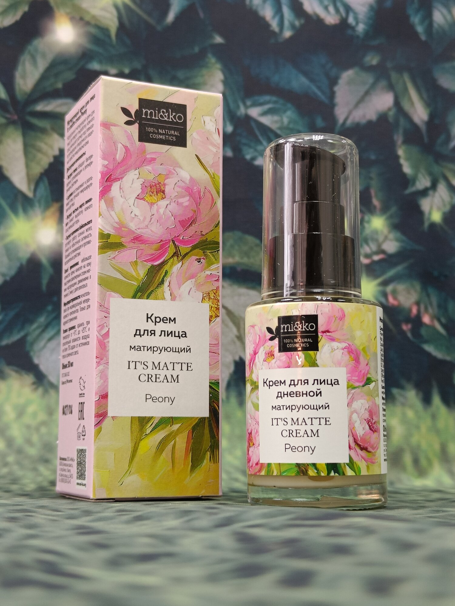 Крем для лица матирующий Mi&Ko It's matte cream Peony, 30 мл