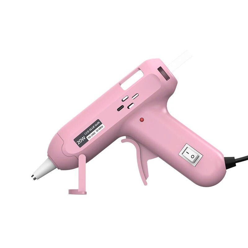 Клеевой пистолет JCD 20 Вт, pink, ЕС