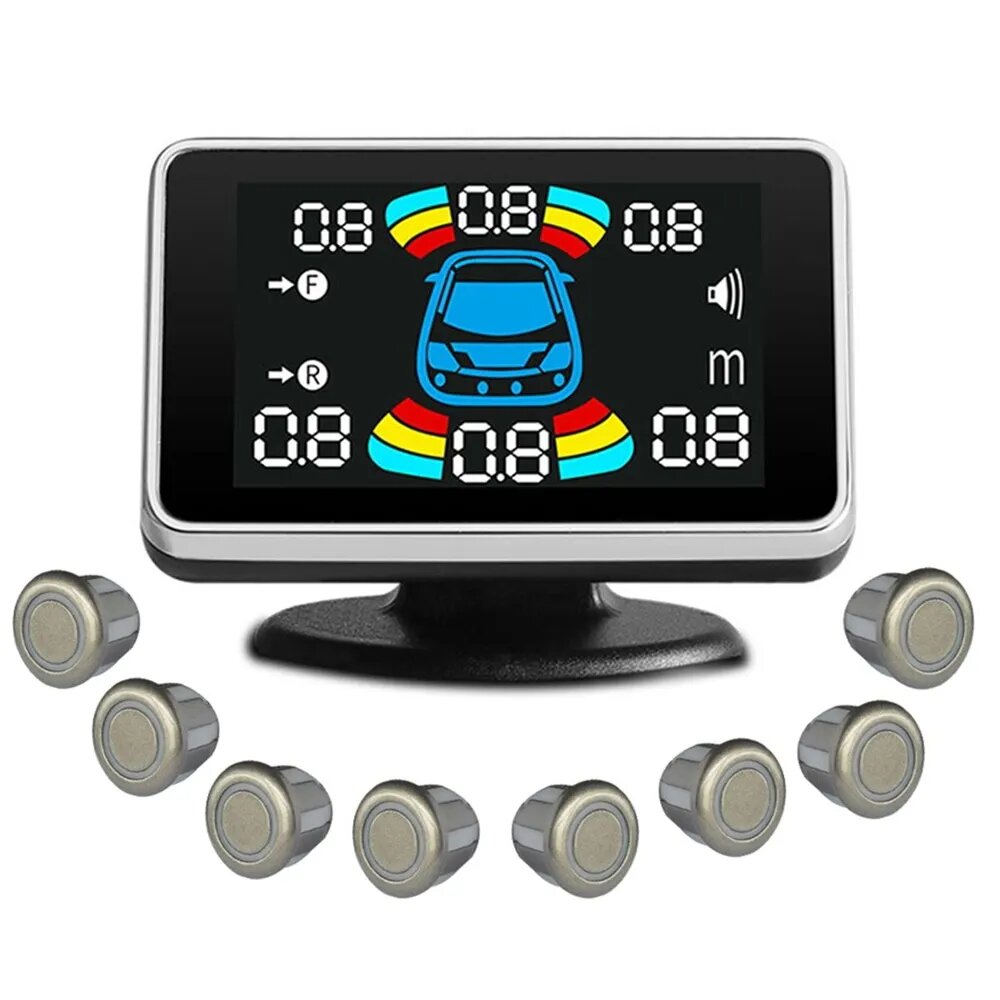 Парктроник с ЖК-дисплеем и 4 датчиками: Укажет направление препятствия и позволит регулировать громкость