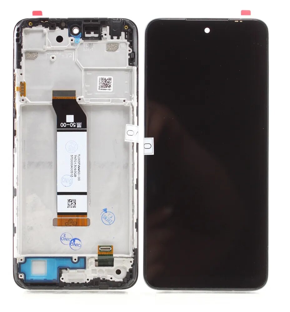 1 шт. Дисплей для Xiaomi Poco M3 Pro 5G, Redmi Note 10T, 10 5G (M2103K19PG, M2103K19Y) в рамке Черный (Original New)