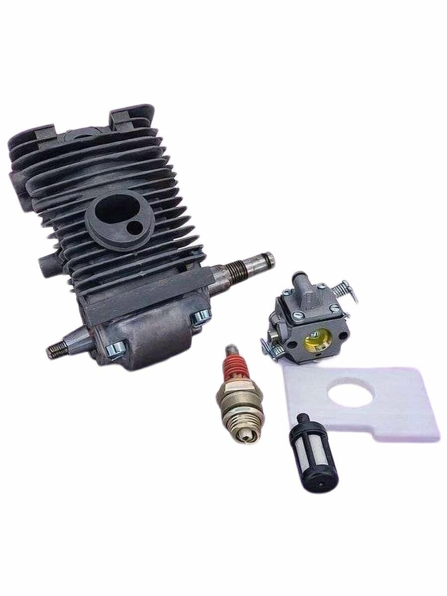 Двигатель Бензопилы Штиль МС 180 в cборе с Карбюратором + Все Фильтра