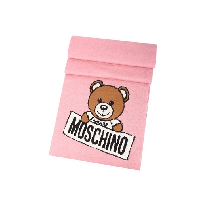 Шарф MOSCHINO для женщин, one size, розовый, — фото 1