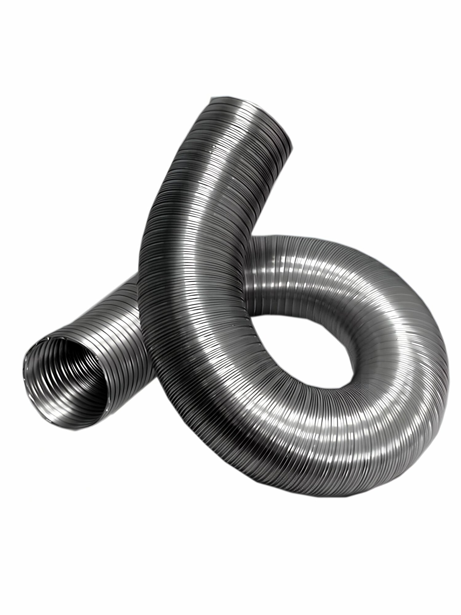 Воздуховод вентиляционный Event алюминиевый гофрированный 135 мм, 3 метра. Круглая гибкая труба для систем вентиляции.