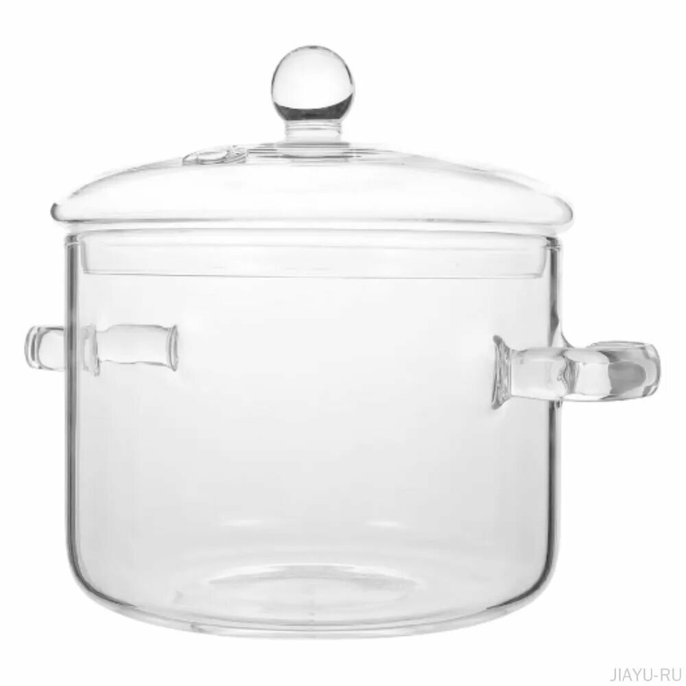 Kiboule Кастрюля, Боросиликатное стекло Стеклянная кастрюля с крышкой для микроволновки