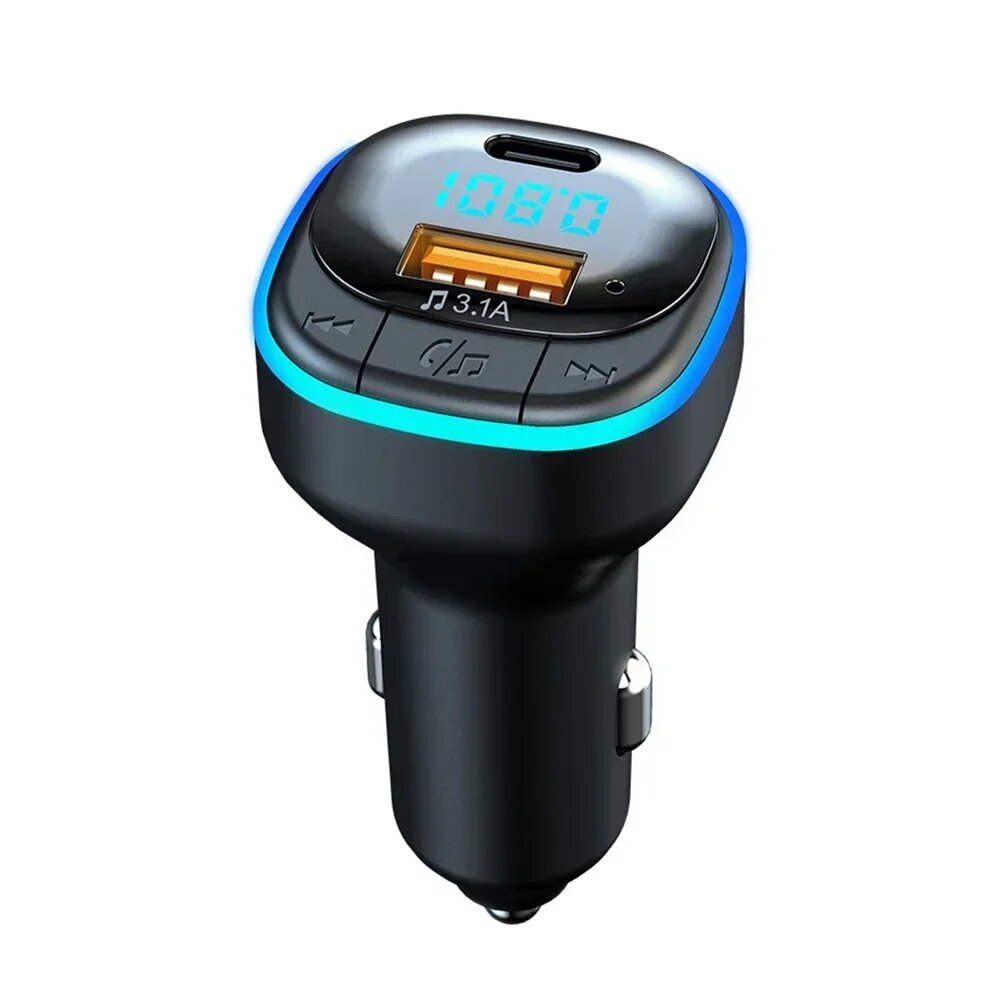 FM-передатчик Bluetooth 5.0, Автомобильное зарядное устройство C33