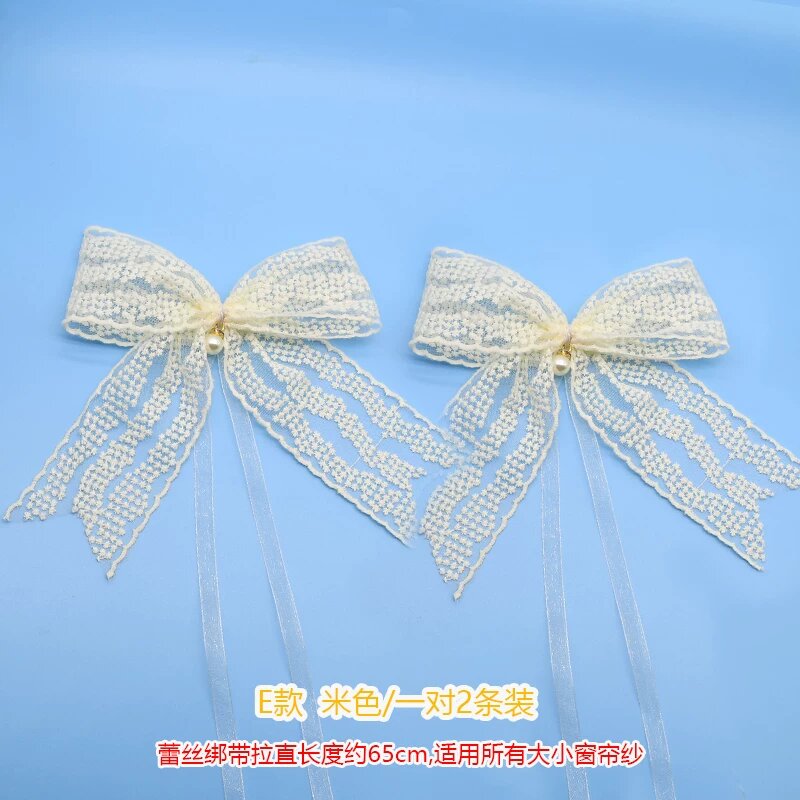 Новая модель шторных подхватов Tianhe Lace серии Fontainebleau: китайский узел, французская кружевная лента, подвесной