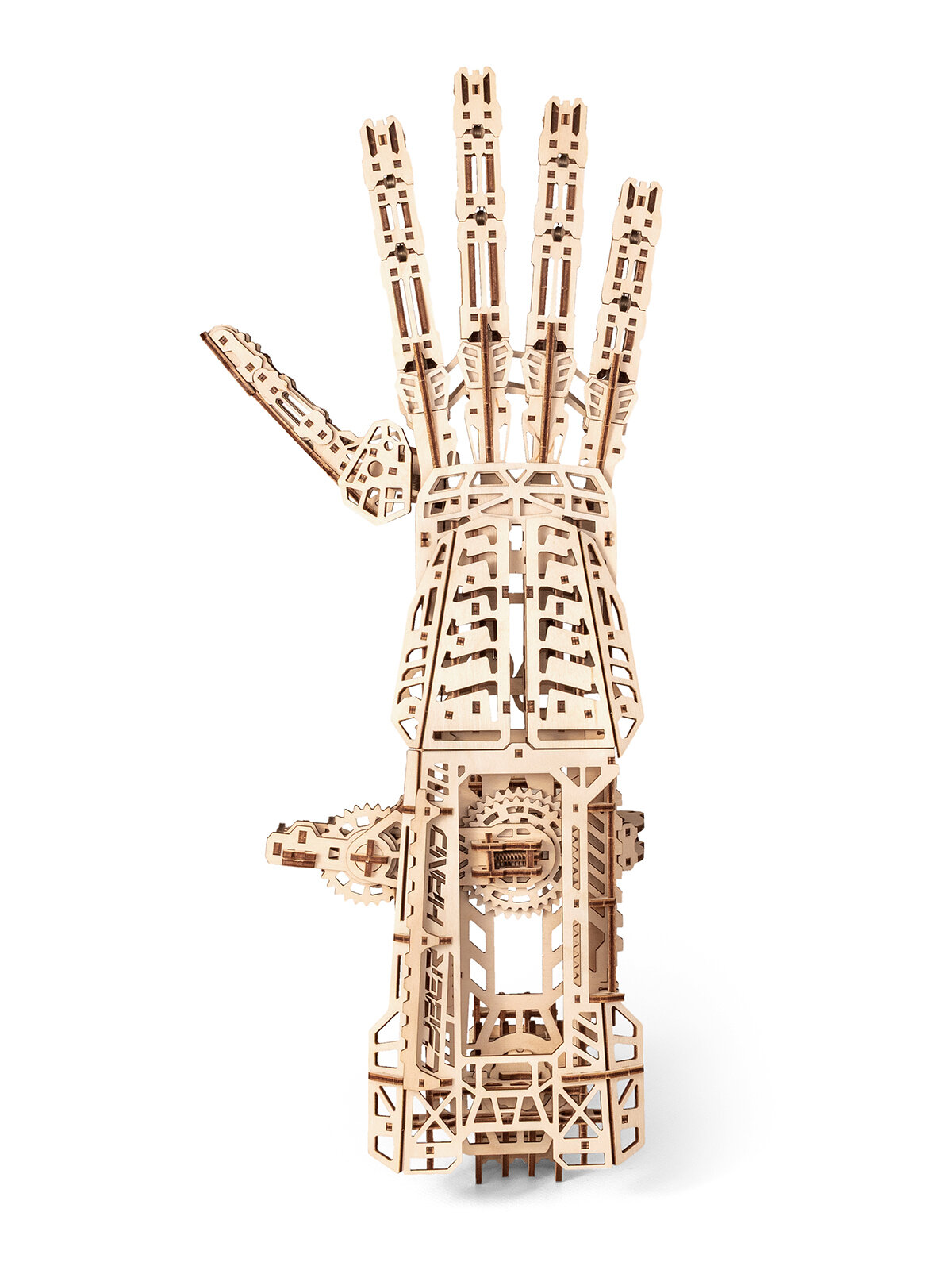 Механическая сборная модель «Кибер рука», Eco Wood Art, конструктор для подростков и взрослых