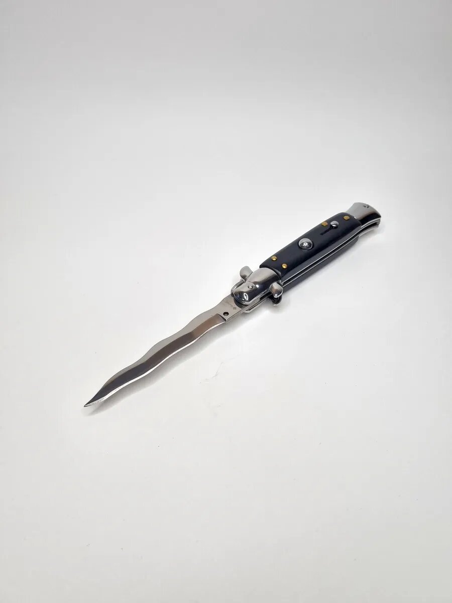 Нож автоматический с кнопкой складной Стилет