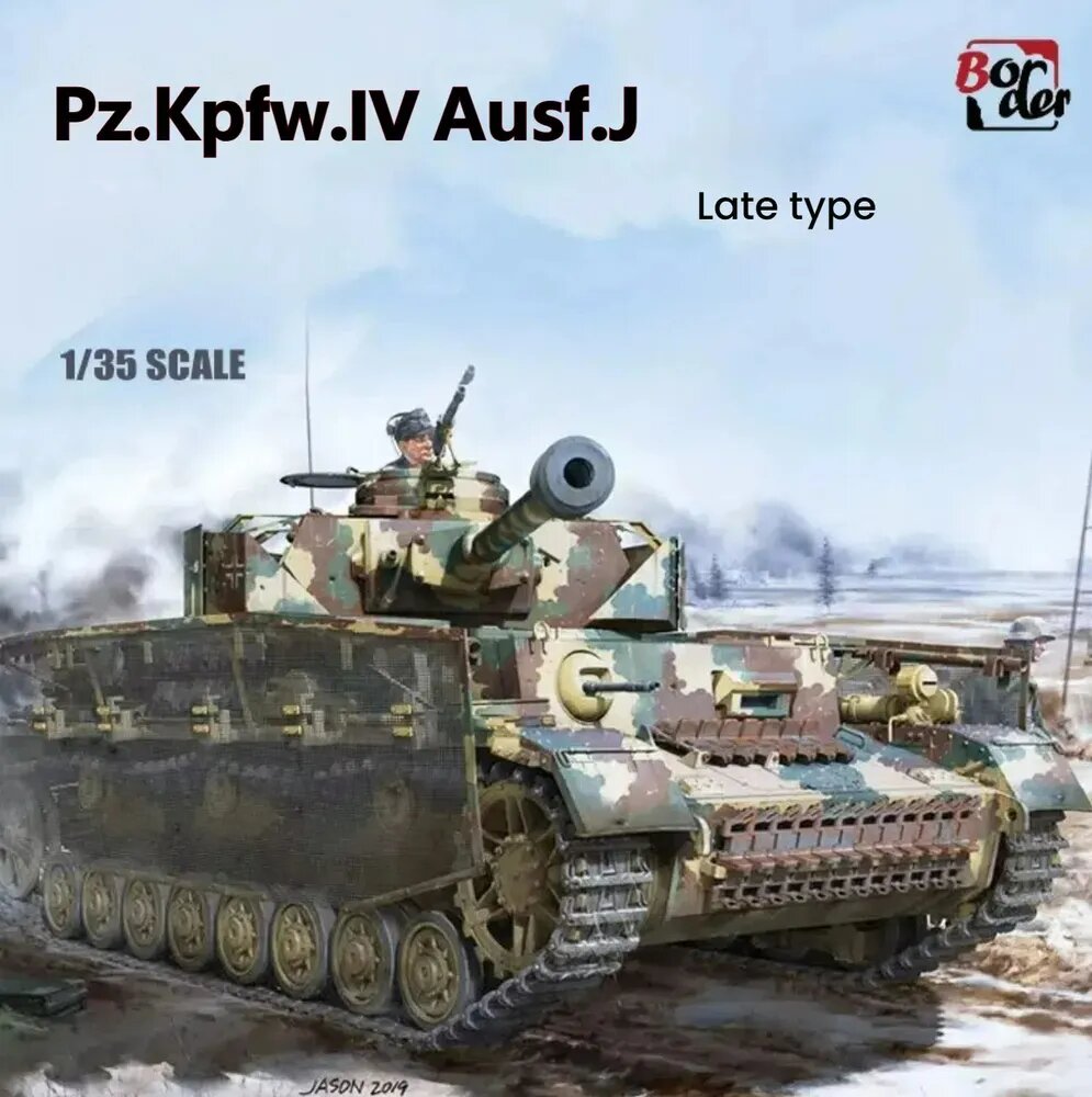 Border Model BT-008 1/35 Pz.Kpfw.IV Ausf.J Поздний период Модель танка