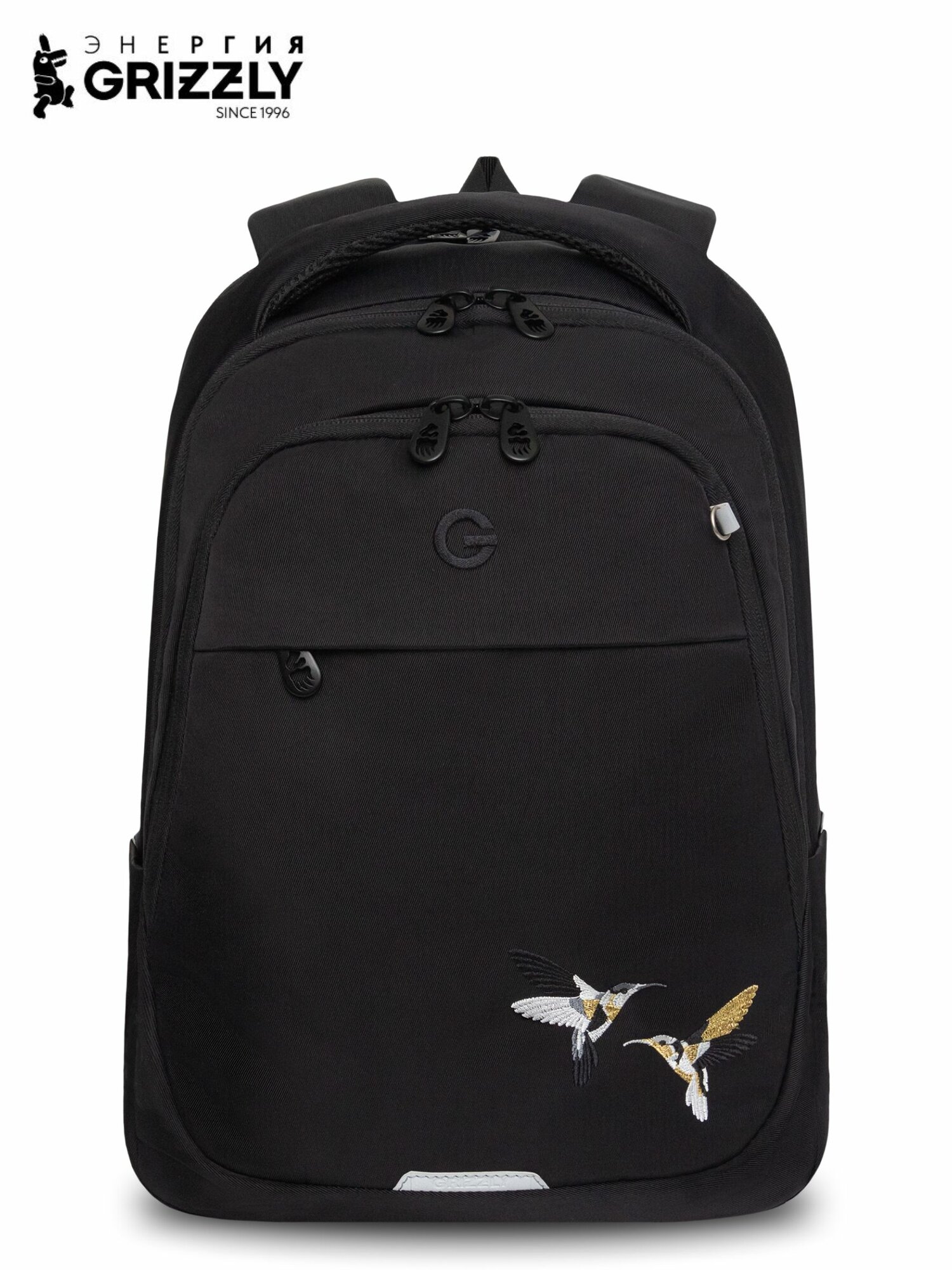 Рюкзак молодежный GRIZZLY с отделением для ноутбука 13", для девочки, женский, RD-540-2
