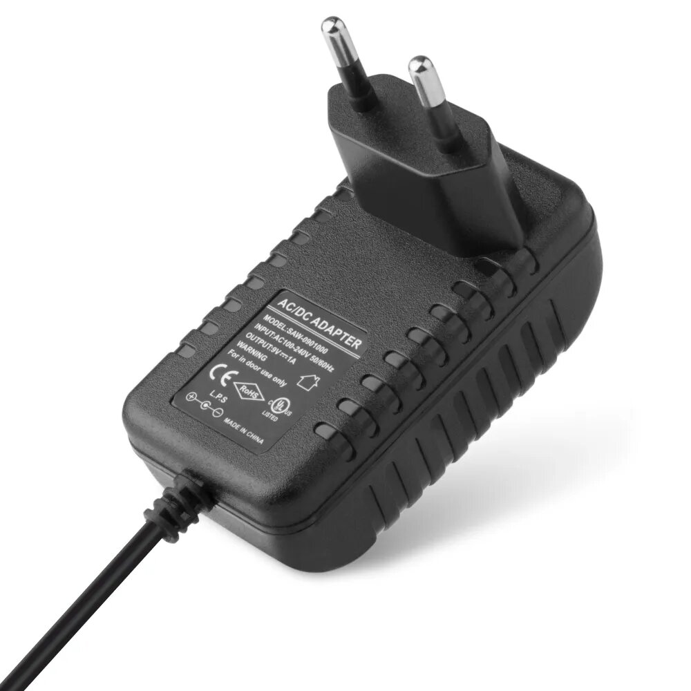 Блок питания (адаптер) для педалей гитарных эффектов, Caline 9V DC 1000mA Центр Отрицательный Power Supply