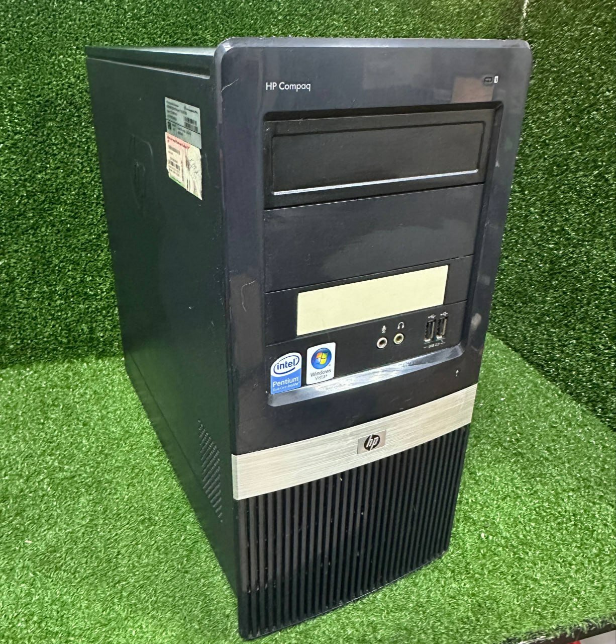 Системный блок HP, amd ryzen 3 pro 2200G 3.5 GHz(4 ядра), базовый майкрософт, ОЗУ 16 ГБ, HDD 1000 ГБ(2 диска по 500)