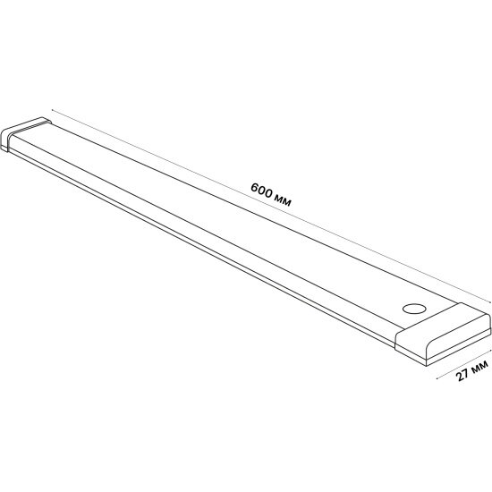 Светильник линейный ультратонкий Uniel ULI-F49-8W/4200K SENSOR IP40 SILVER