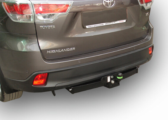 Фаркоп(прицепное) Лидер-Плюс для TOYOTA HIGHLANDER (XU50) 2013-.(паспорт и сертификат в комплекте)(без электрики)T120-F