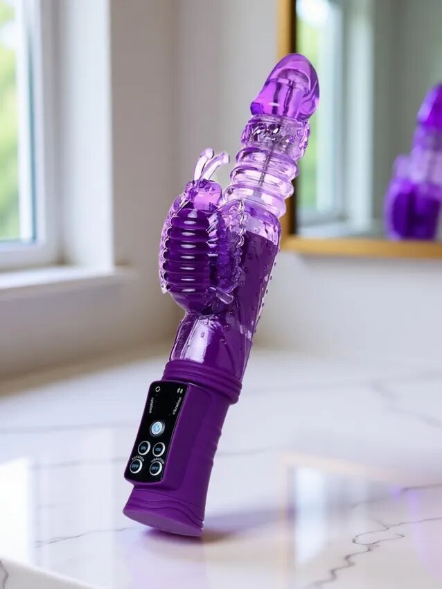 ToyFa Вибратор из TPR А-Toys High-Tech fantasy , 8режимов, фиолетовый