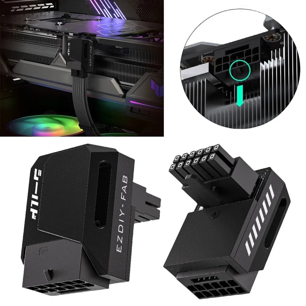 Сетевой кабель питания, черный