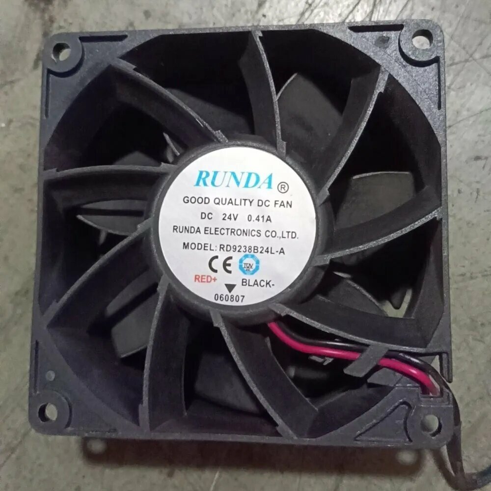 Выпускной Вентилятор Преобразователя Частоты RUNDA RD9238B24L-A 0.41A 24V 92х92х38 мм,92MM Вентилятор Радиатора Сварочного Аппарата