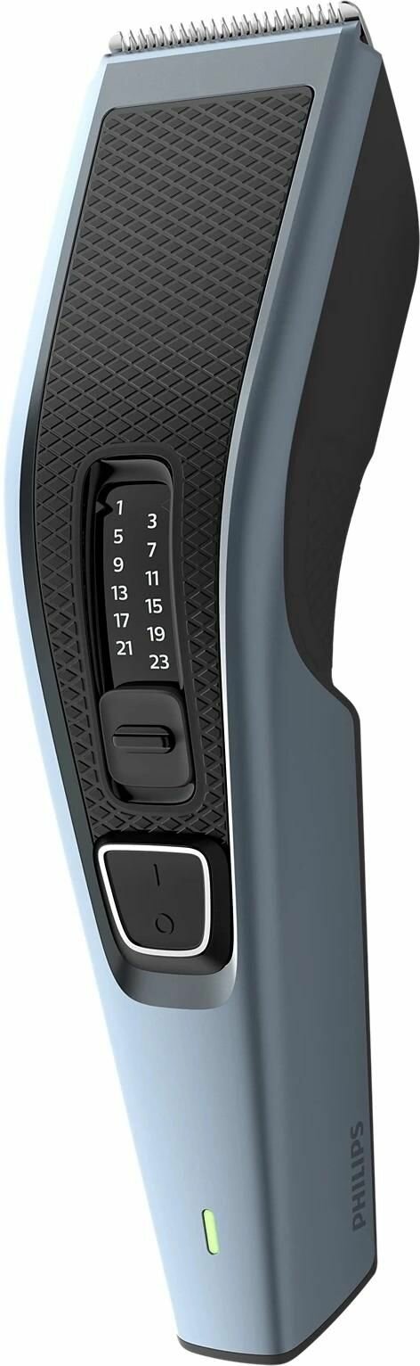 Машинка для стрижки PHILIPS синяя, черная, насадок в комплекте 2 шт (HC3530/15)