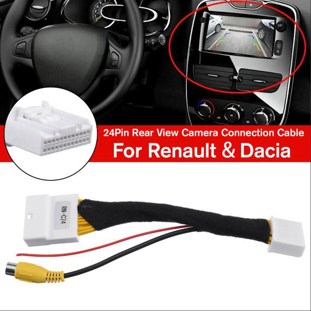 Автомобильная Камера Заднего Вида AV Extension RCA Video Cable для Renault-Мультимедийный Монитор Заднего Вида Universal Connect