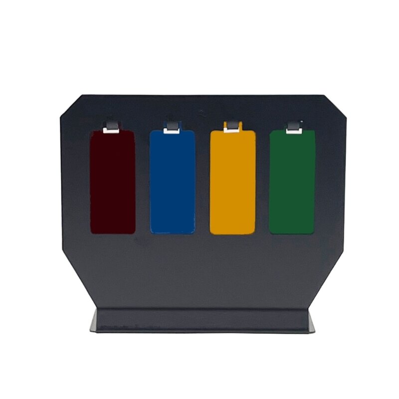 Четырехцветные Металлические мишени Для стрельбы Четкие Металлические Звуковые Переворачивающиеся Мишени Для стрельбы на открытом воздухе Тренировочные мишени для прицеливания Легко носить с собой