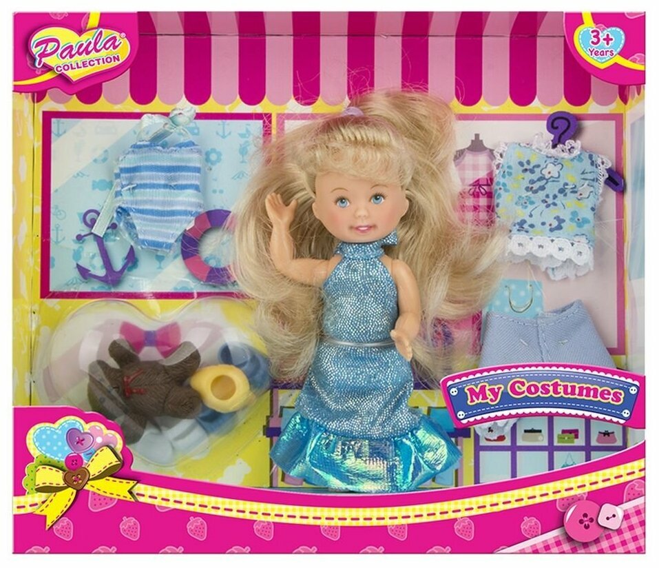 Игровой набор Paula "Модница" голубая MC23091, для девочек от 3х лет