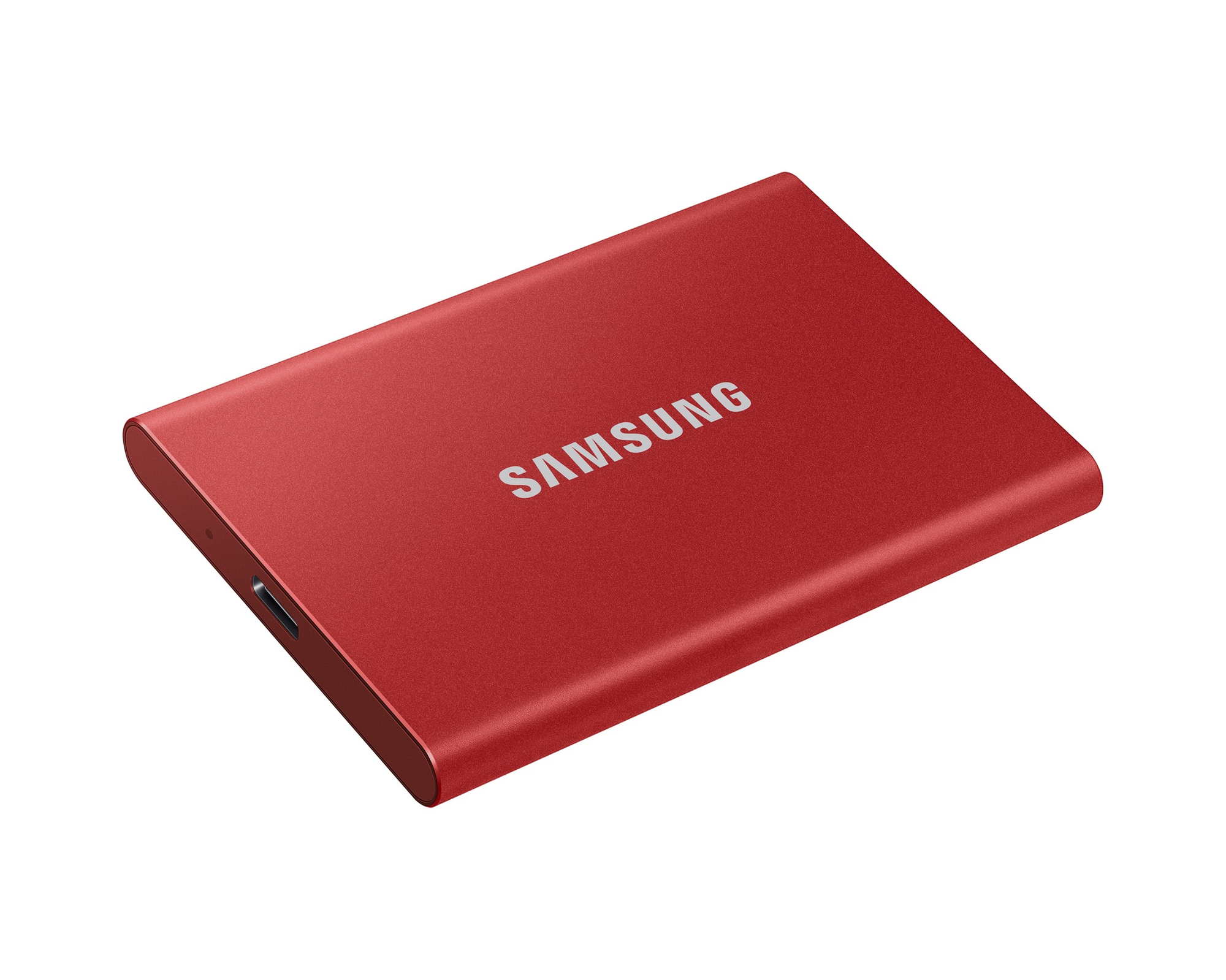 SSD-накопитель внешний Samsung Portable T7, USB 3.2 Type-C, металлический, красный, 1TB