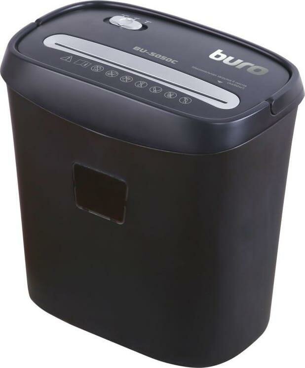 Шредер Buro Home BU-S050C (секр. P-3)/фрагменты/5лист./13лтр./пл. карты