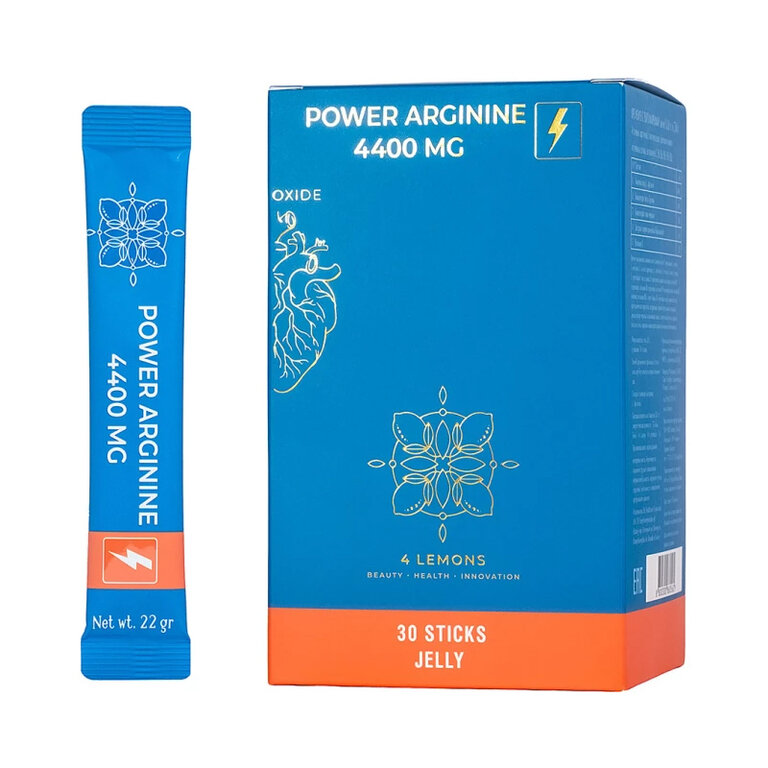 4LEMONS Power Arginine Бад Южная Корея 400 мг (30 шт х 22 гр)