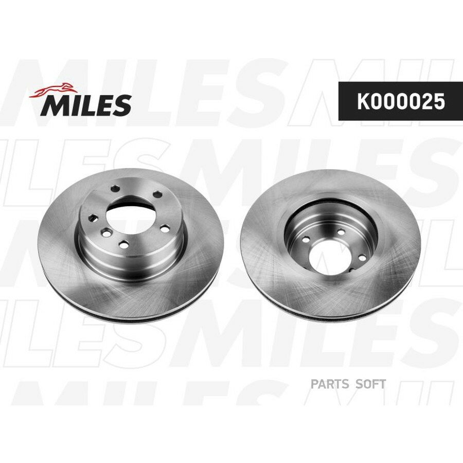 MILES K000025 Диск тормозной BMW E60/E61 520-525 03- передний D=310мм. ()
