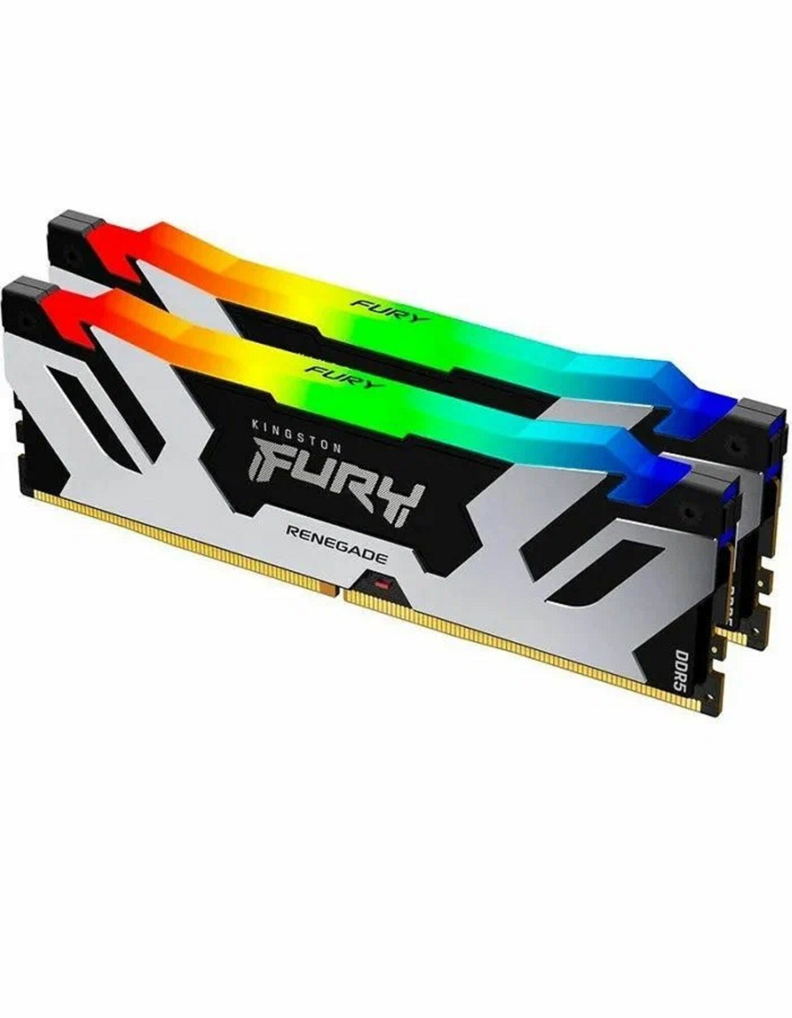 Модуль памяти DDR5 64GB (2*32GB) Kingston FURY KF564C32RSAK2-64 Renegade Silver/Black RGB XMP