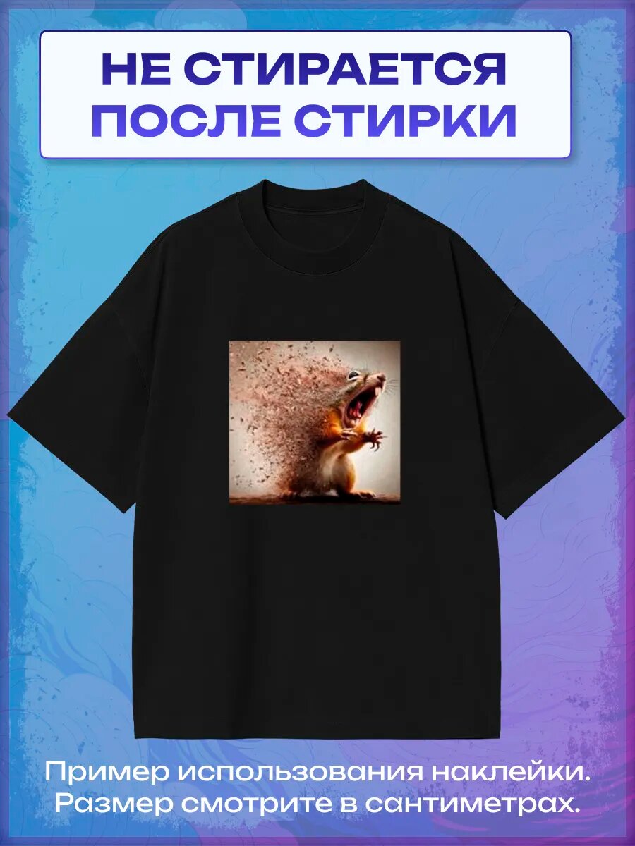 Термонаклейка белка — фото 1