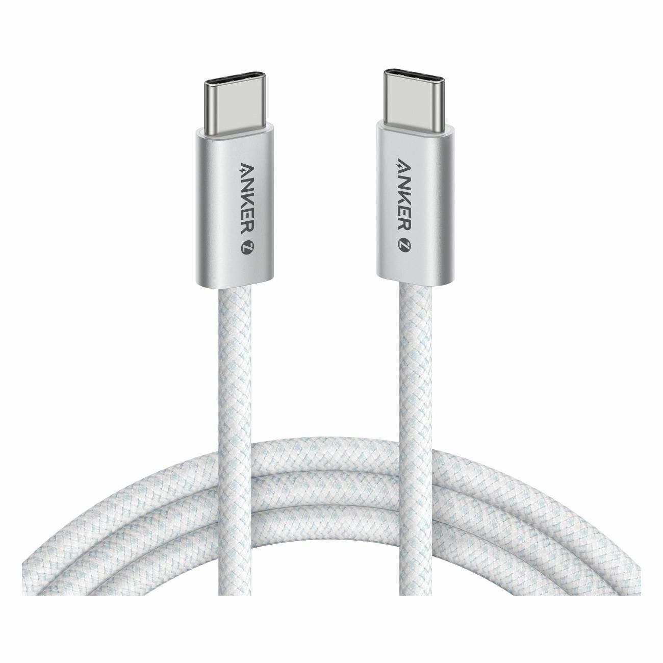 Кабель USB Type-C Anker Zolo USB-C на USB-C 240W 1м белый