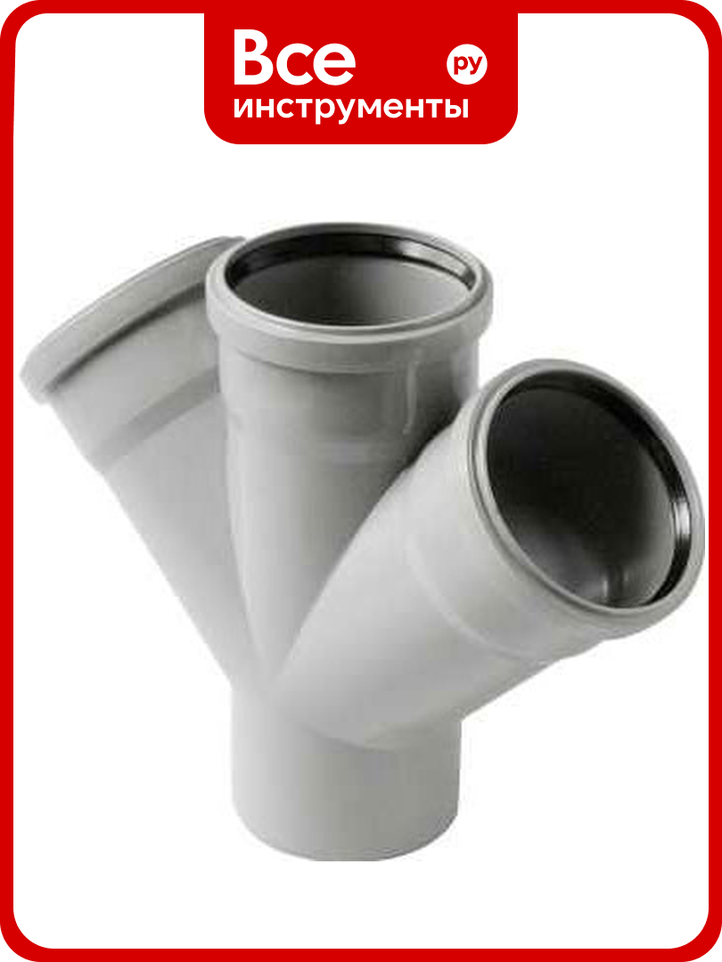 Крестовина VALFEX 110/50/50x45, внутренняя канализация 27111550
