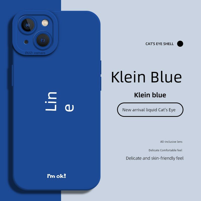 Полная защита жидкий кот глаз чехол для iPhone Air, цвет Клайн синий