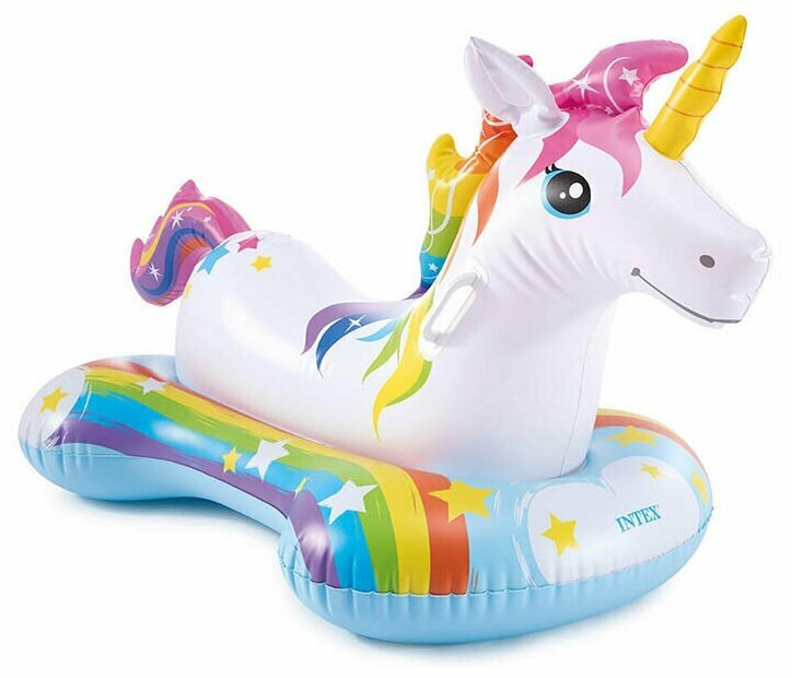 Надувная игрушка-наездник Intex Единорог 57552