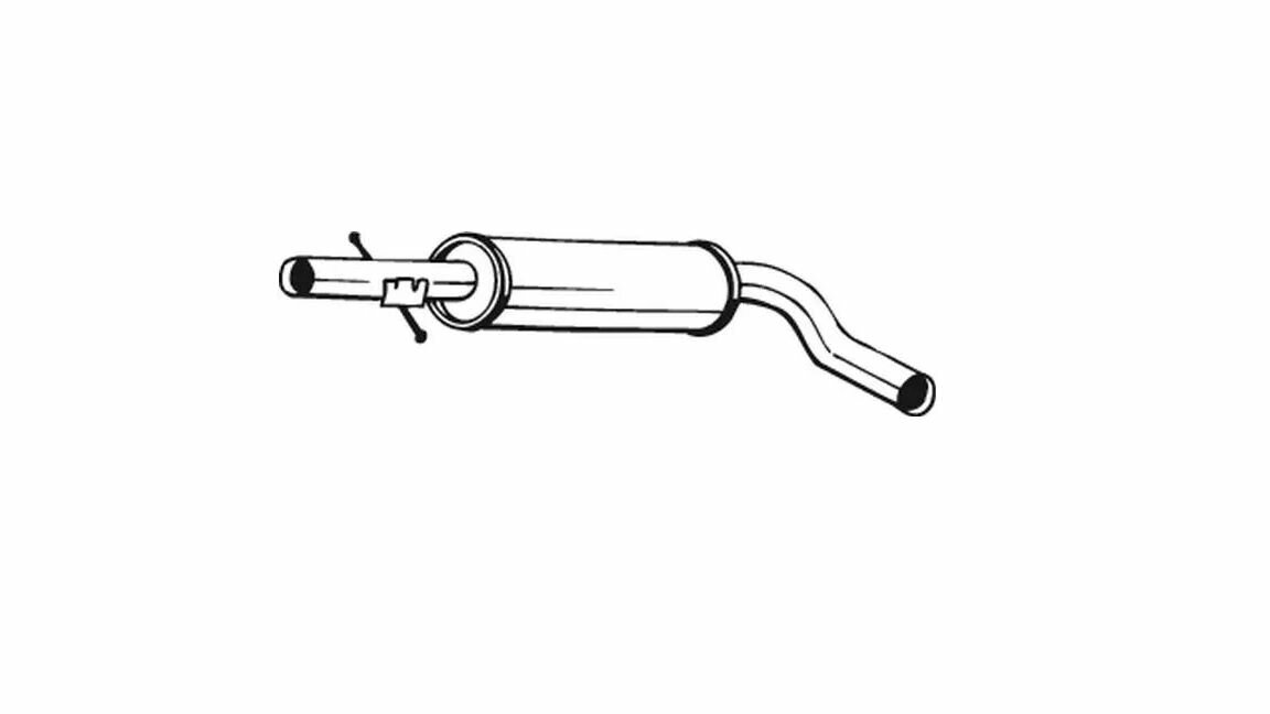 Глушитель центральный AUDI A3 96-03 BOSAL 105-109