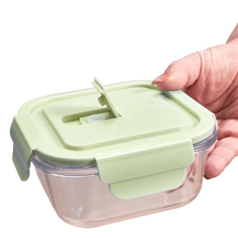 Контейнер Доляна Cook and Freeze, 300 мл, 12×6 см, с крышкой, жаропрочное стекло, цвет микс